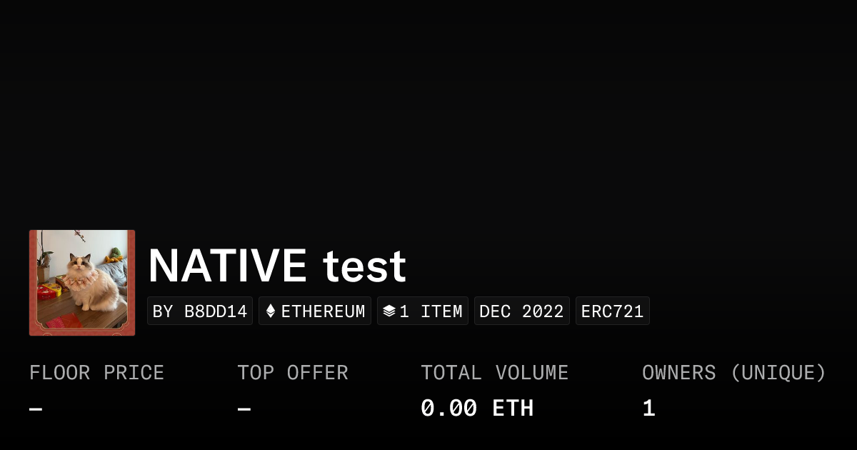 NATIVE test - Collection | OpenSea