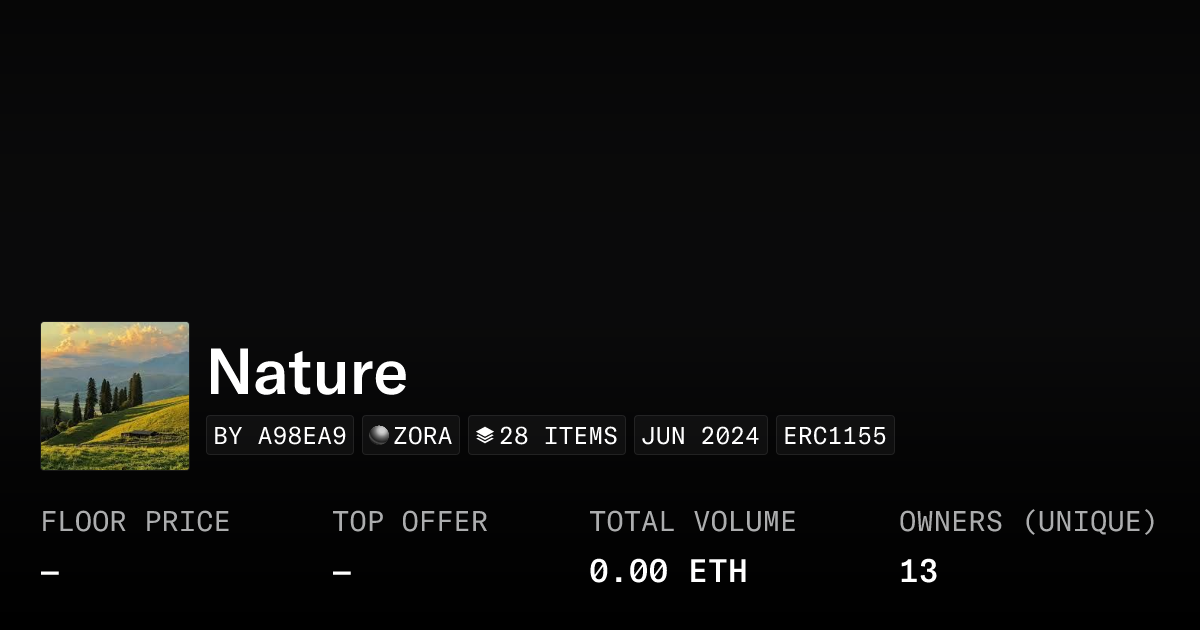 Nature - Collection | OpenSea