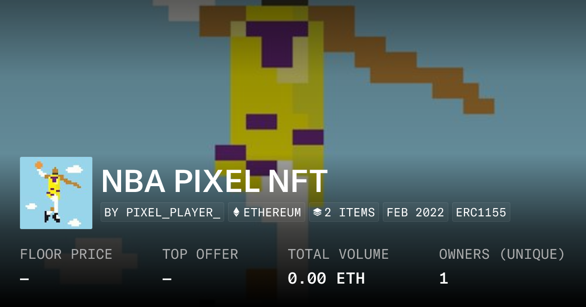 NBA PIXEL NFT - Collection | OpenSea