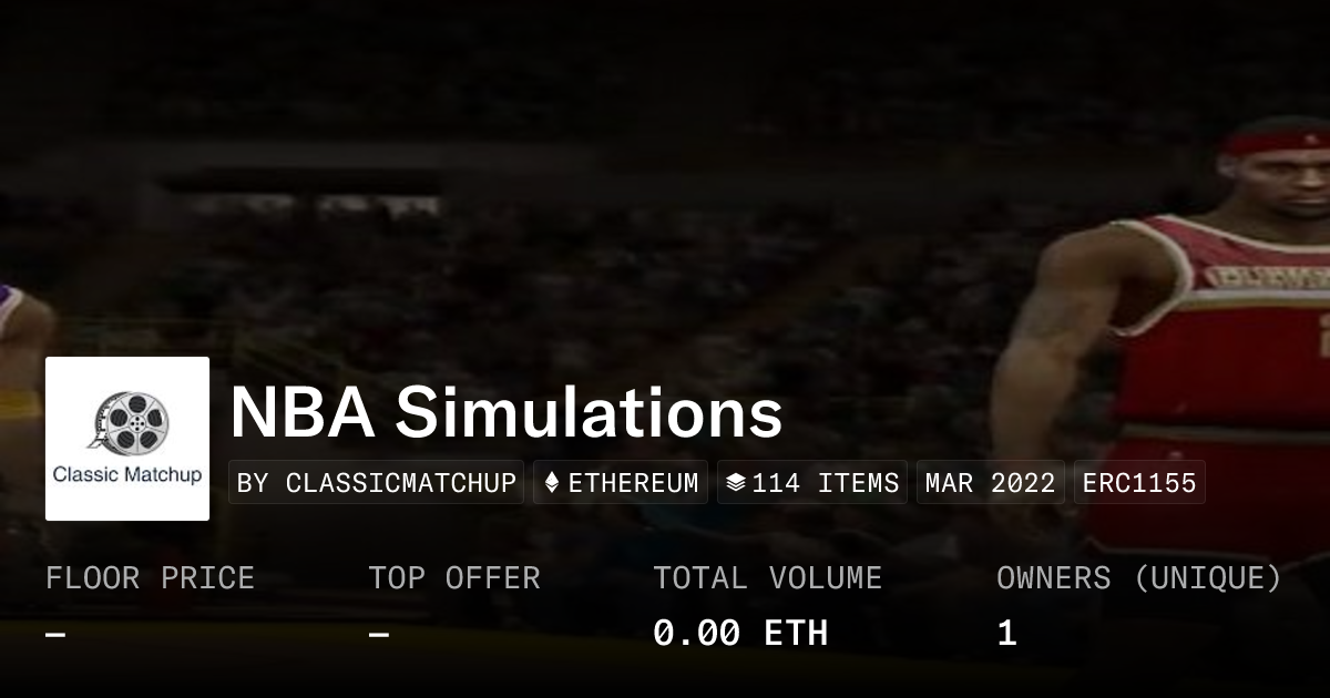 NBA Simulations - Collection | OpenSea