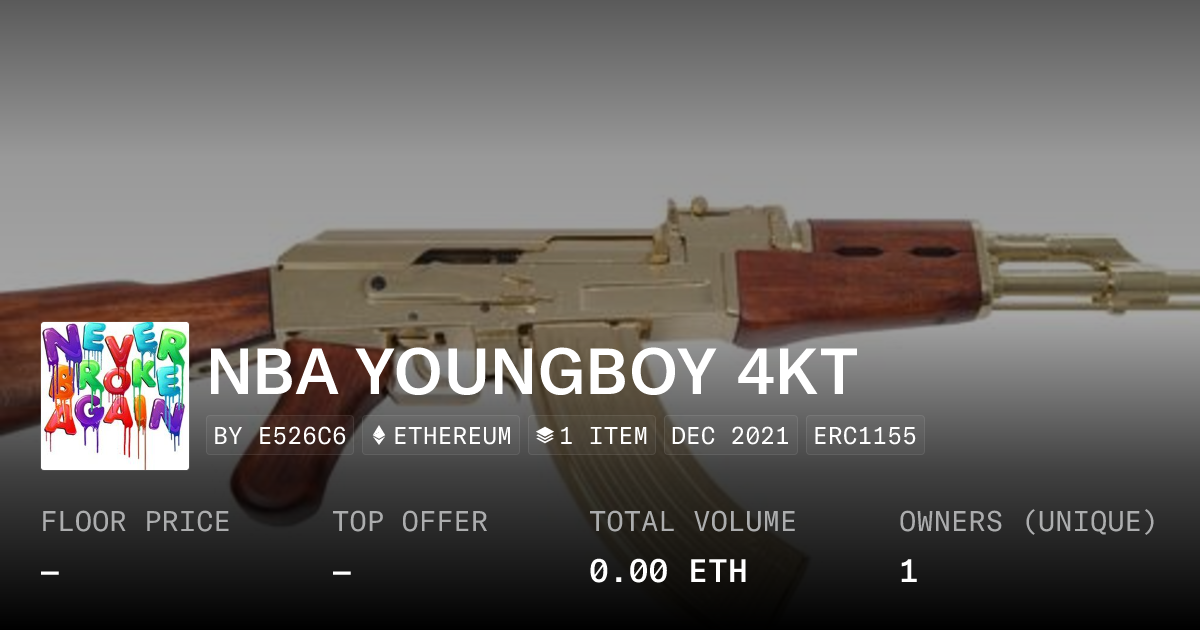 NBA YOUNGBOY 4KT - Collection | OpenSea