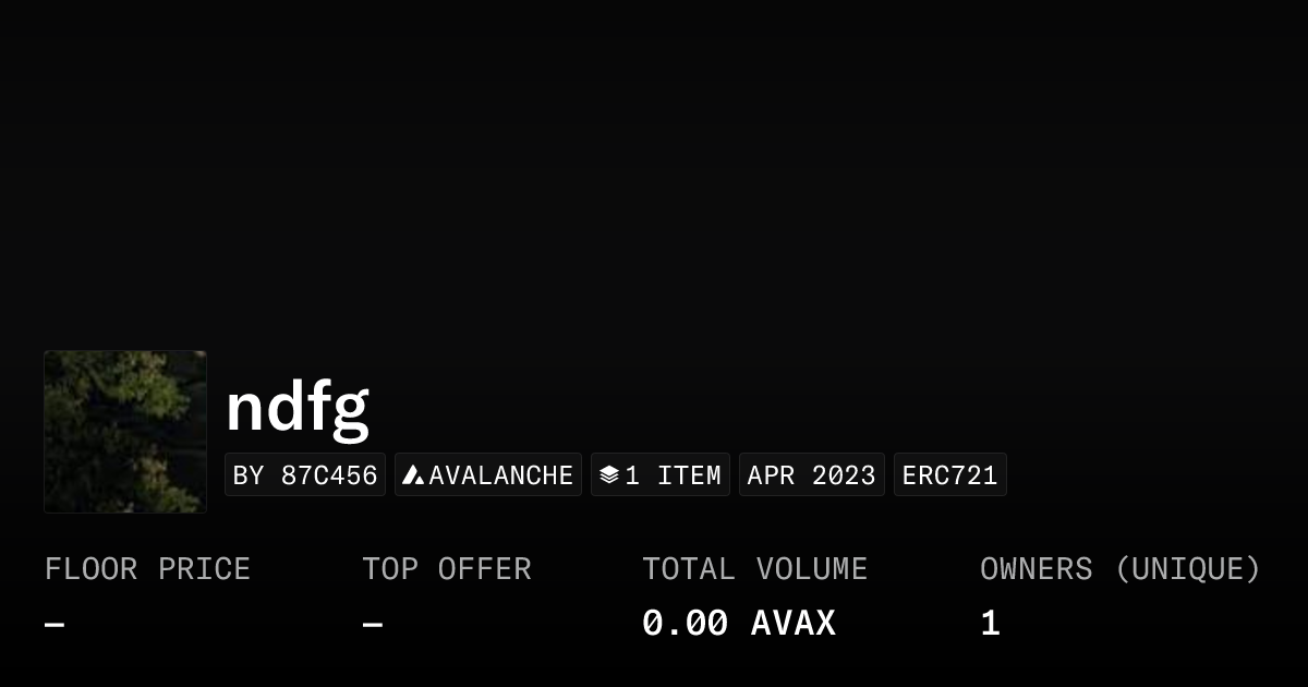 ndfg - Collection | OpenSea