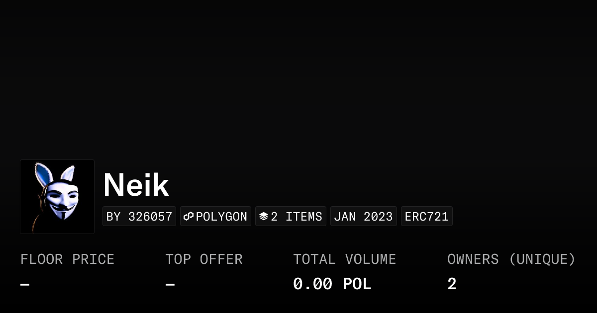 Neik - Collection | OpenSea