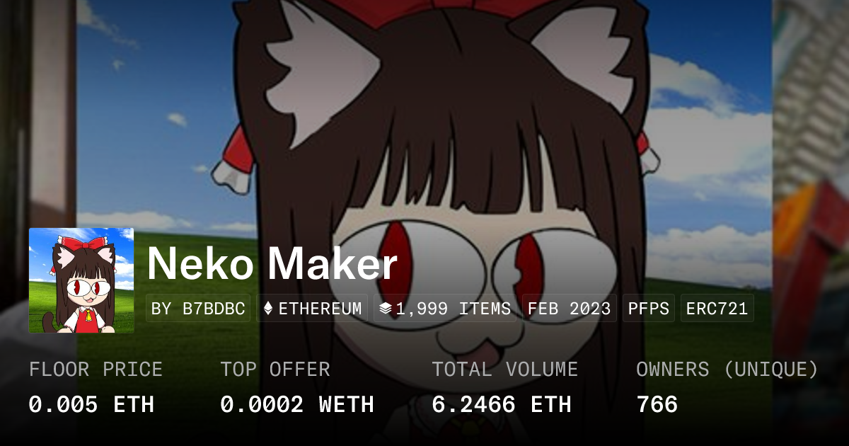 Neko Maker - Collection | OpenSea