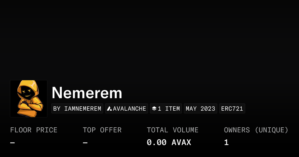 Nemerem - Collection | OpenSea