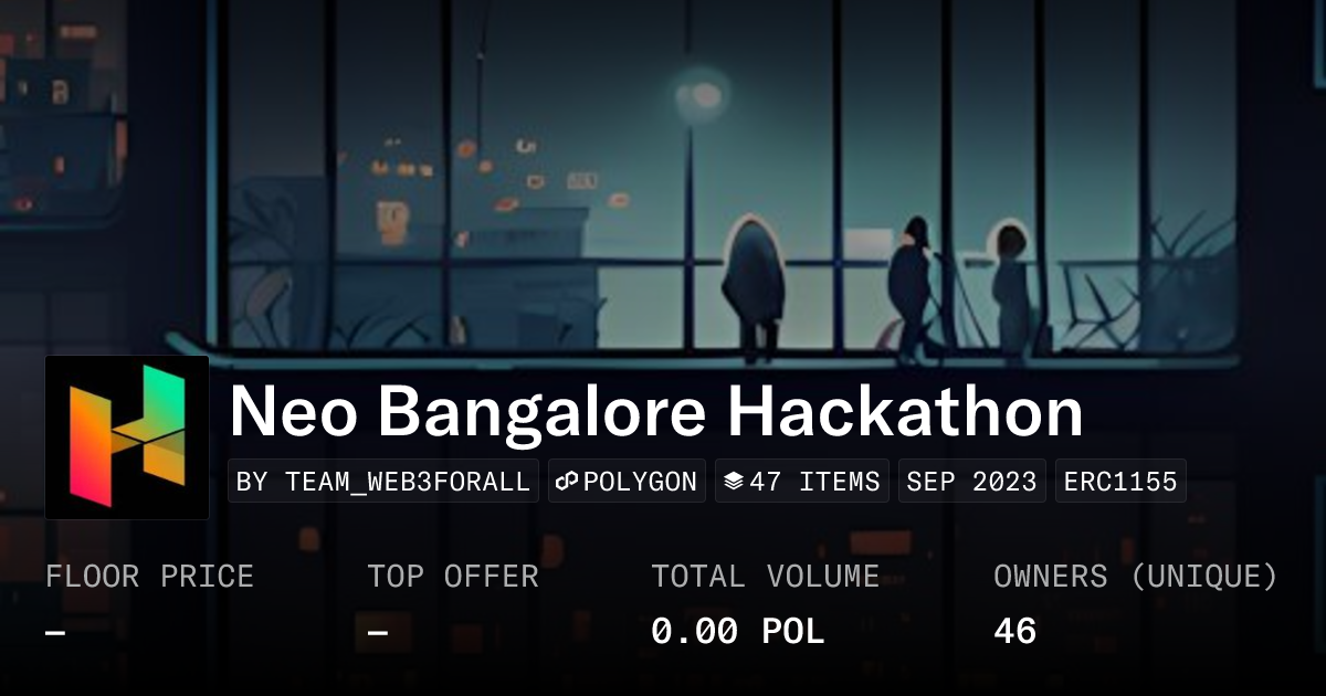 Neo Bangalore Hackathon - Collection | OpenSea