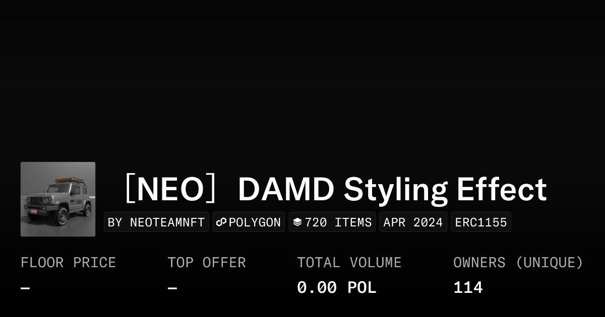 [NEO]DAMD Styling Effect - Collection | OpenSea
