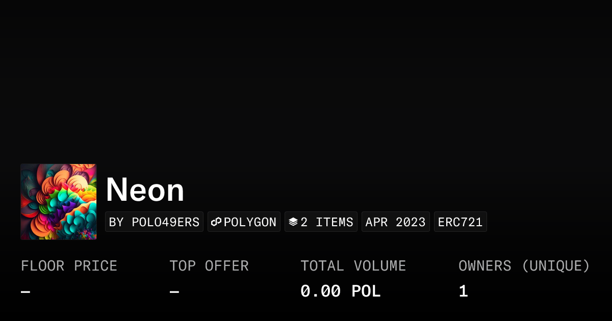 Neon - Collection | OpenSea