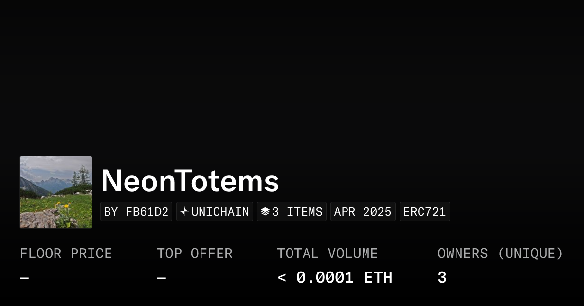 NeonTotems - Collection | OpenSea