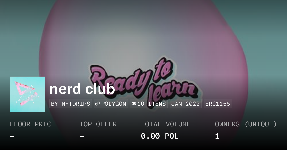 nerd club - Collection | OpenSea