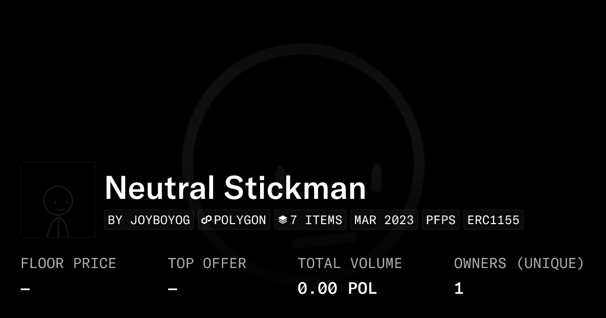 Neutral Stickman - Collection | OpenSea