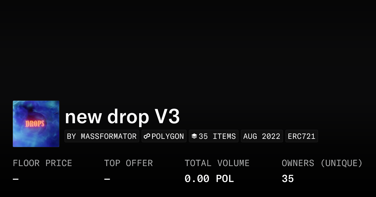 new drop V3 - Collection | OpenSea