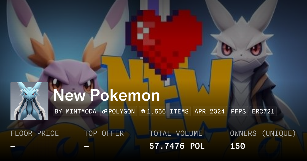 New Pokemon - Collection | OpenSea