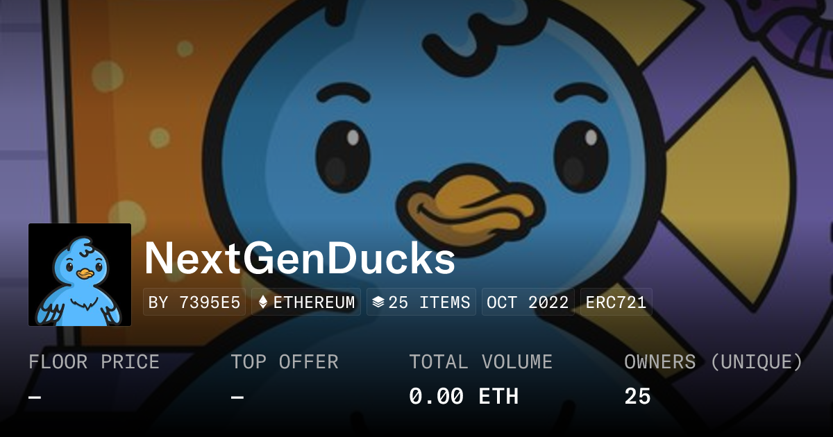 NextGenDucks - Collection | OpenSea