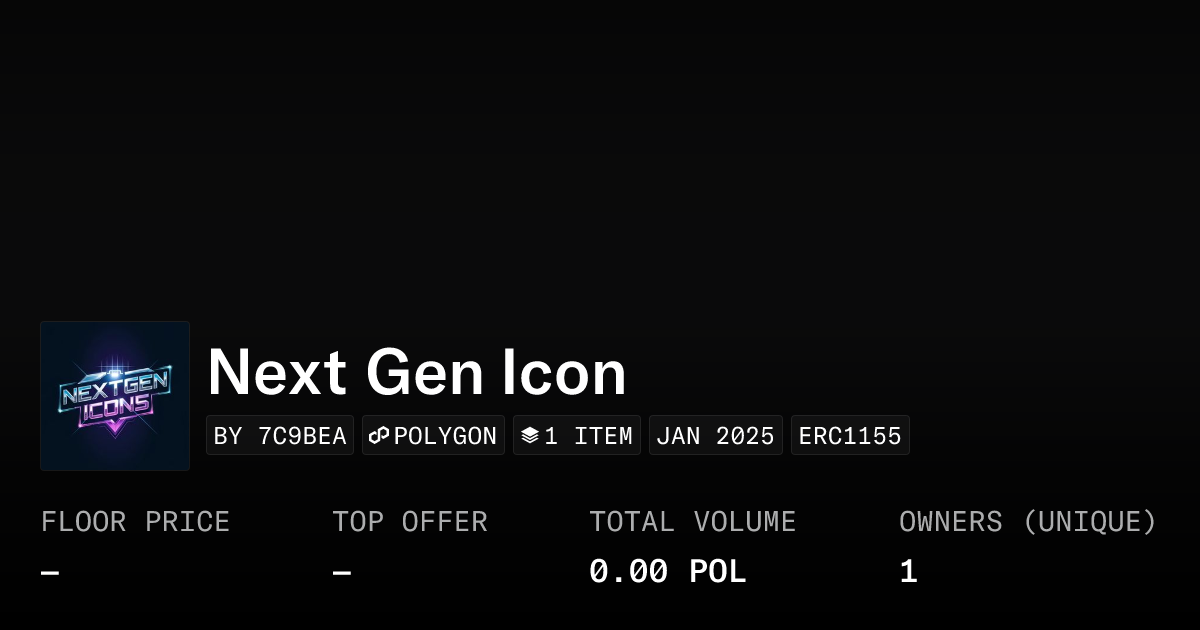 Next Gen Icon - Collection | OpenSea