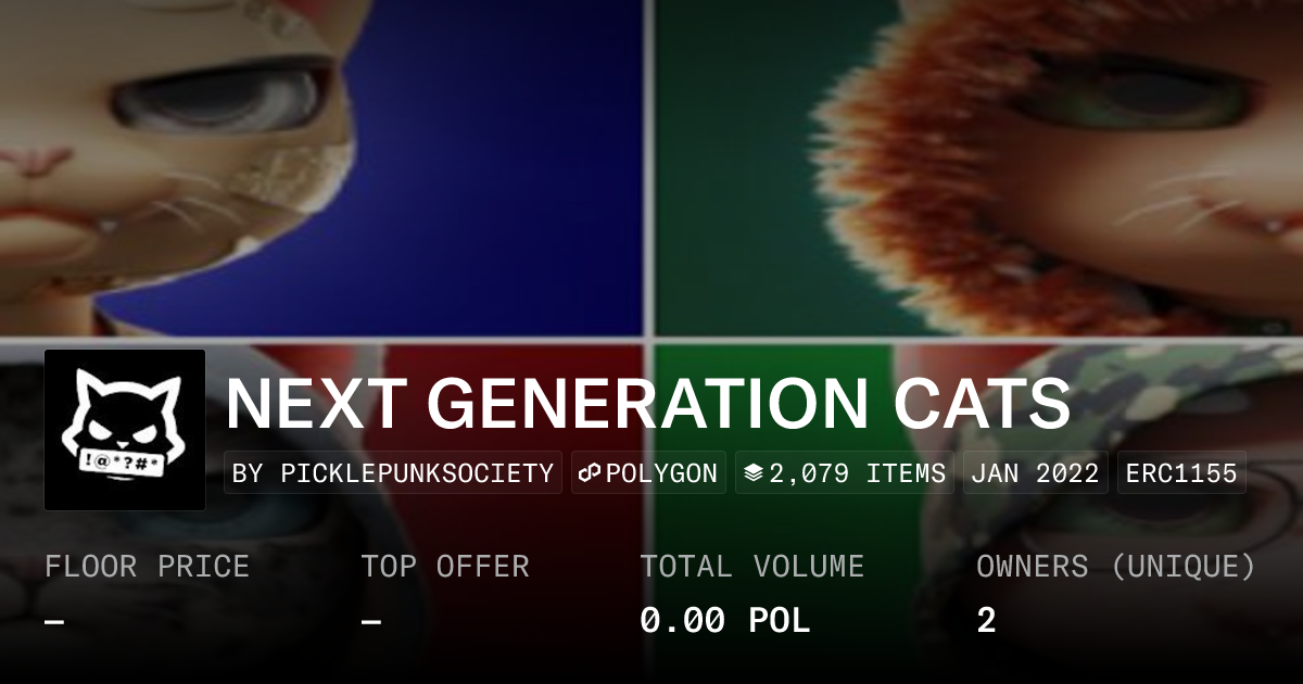 NEXT GENERATION CATS - Collection | OpenSea