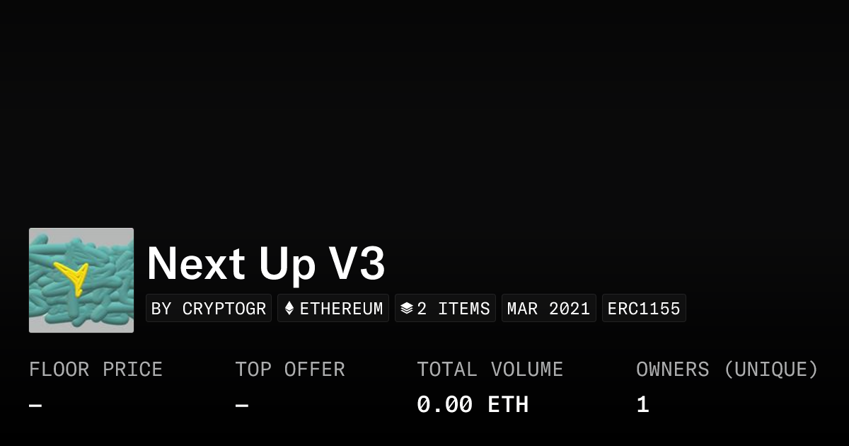 Next Up V3 - Collection | OpenSea