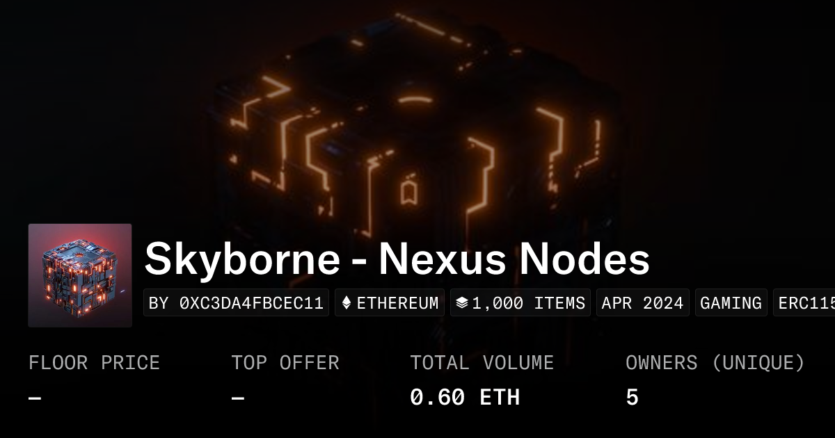 Skyborne - Nexus Nodes - Collection | OpenSea