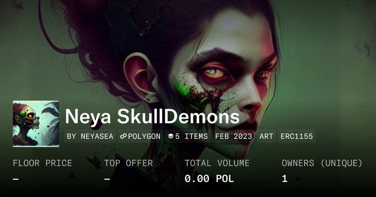 Neya SkullDemons - Collection | OpenSea