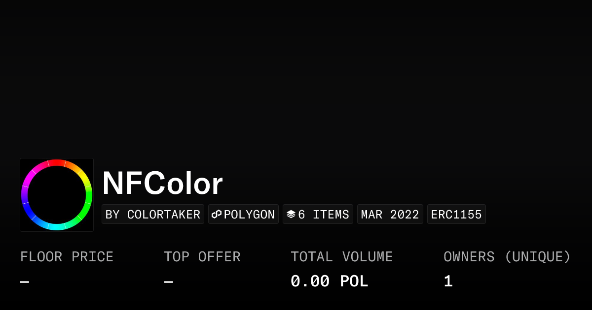 NFColor - Collection | OpenSea