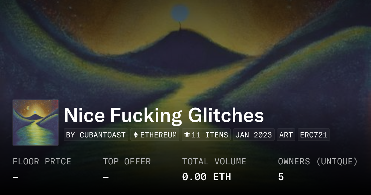 Nice Fucking Glitches - Collection | OpenSea