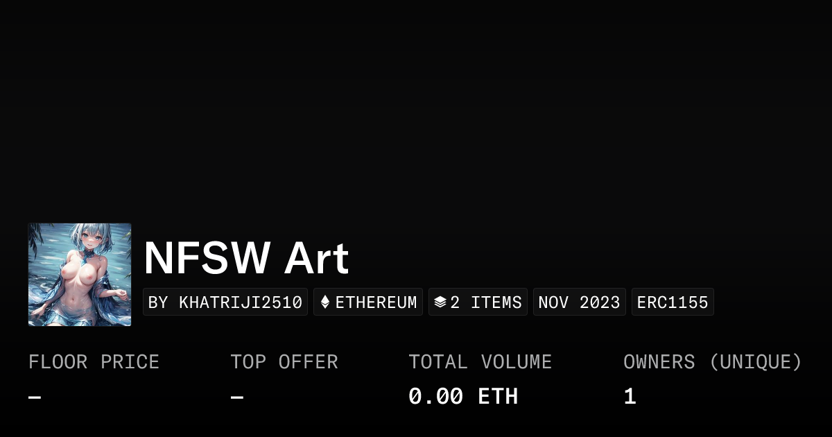 NFSW Art - Collection | OpenSea