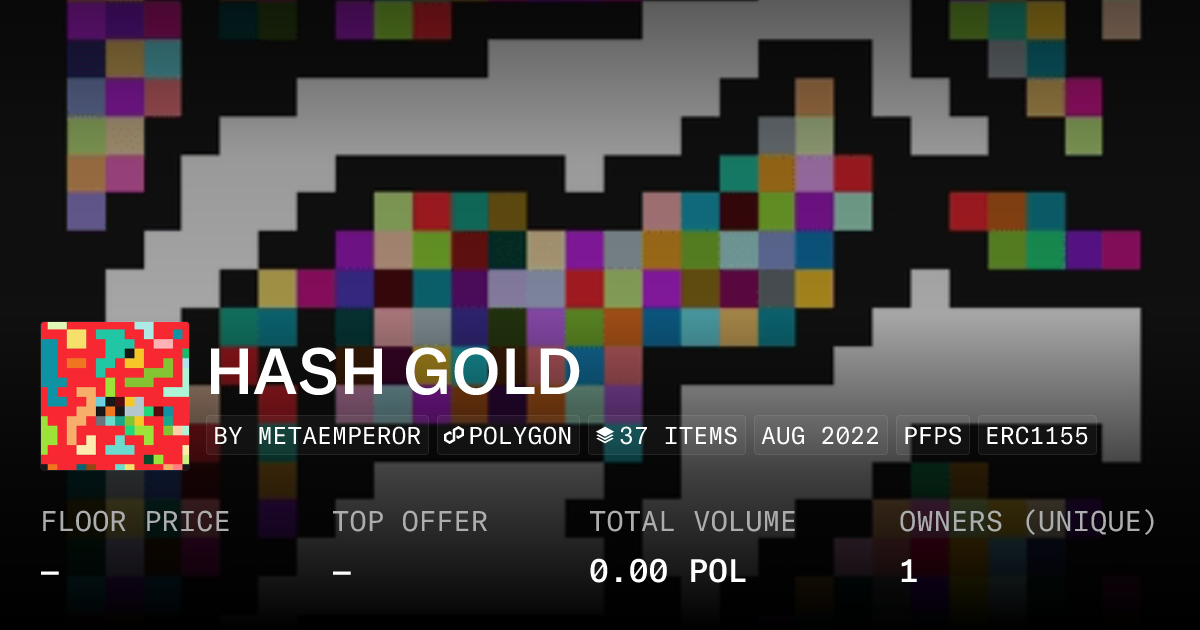 HASH GOLD - Collection | OpenSea