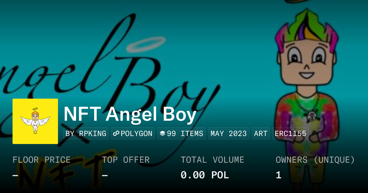NFT Angel Boy - Collection | OpenSea