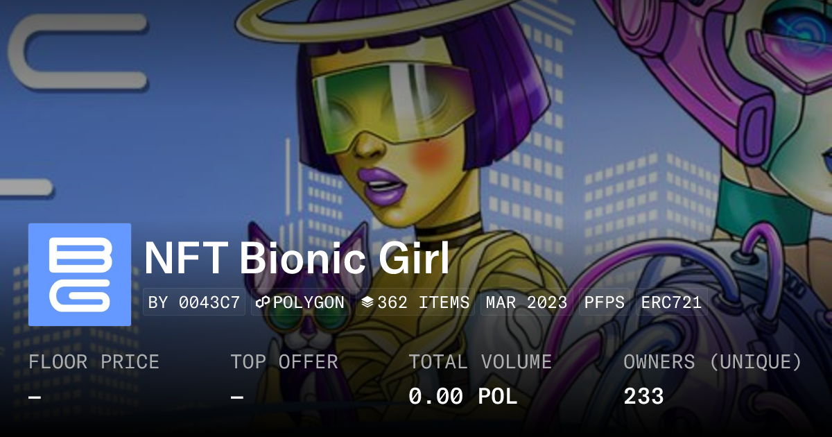 NFT Bionic Girl - Collection | OpenSea