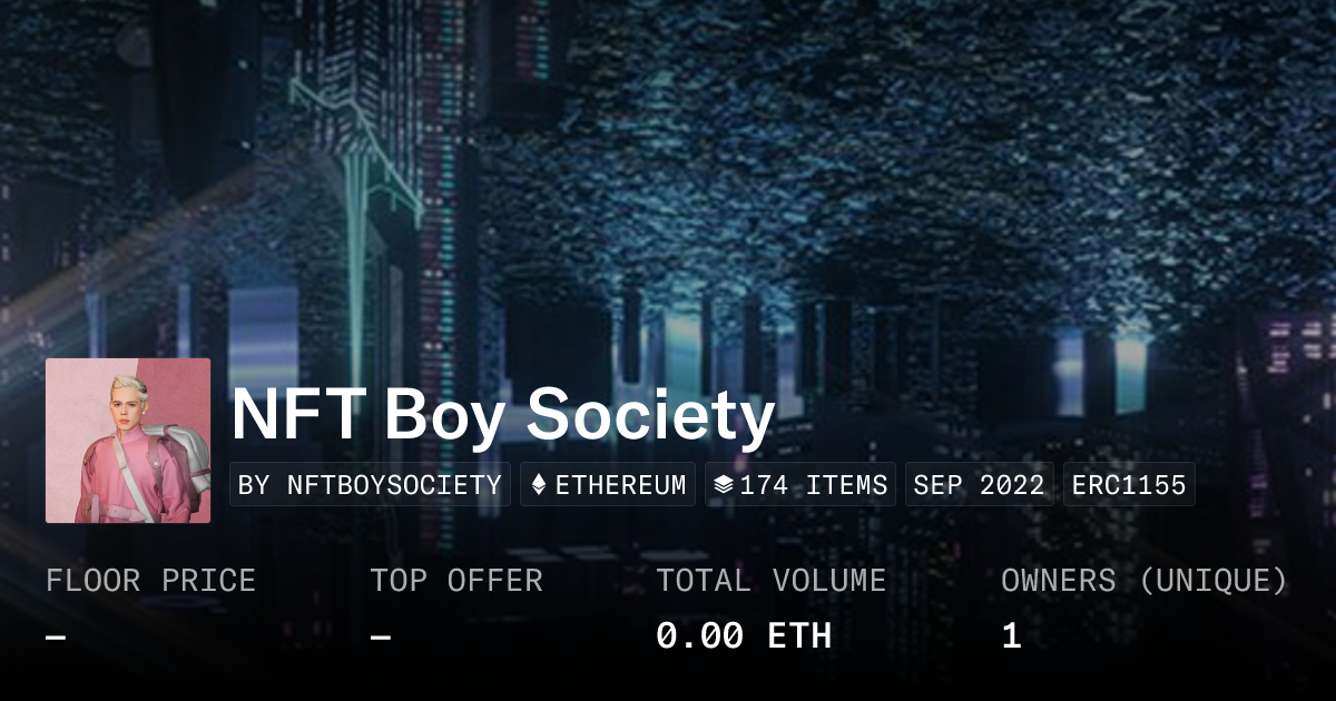NFT Boy Society - Collection | OpenSea