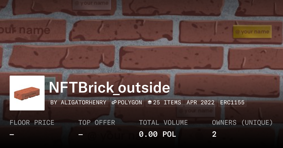 NFTBrick_outside - Collection | OpenSea