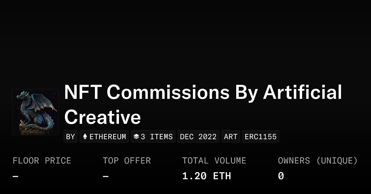 NFT Commissions By Artificial Creative - Collection | OpenSea