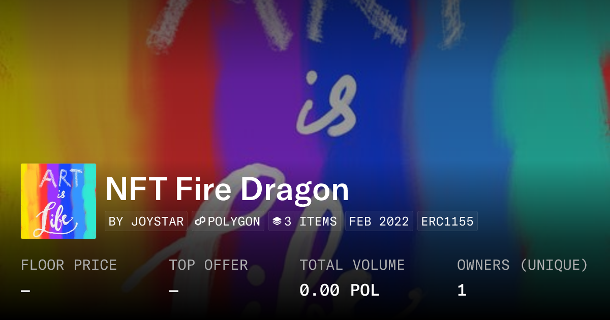 NFT Fire Dragon - Collection | OpenSea
