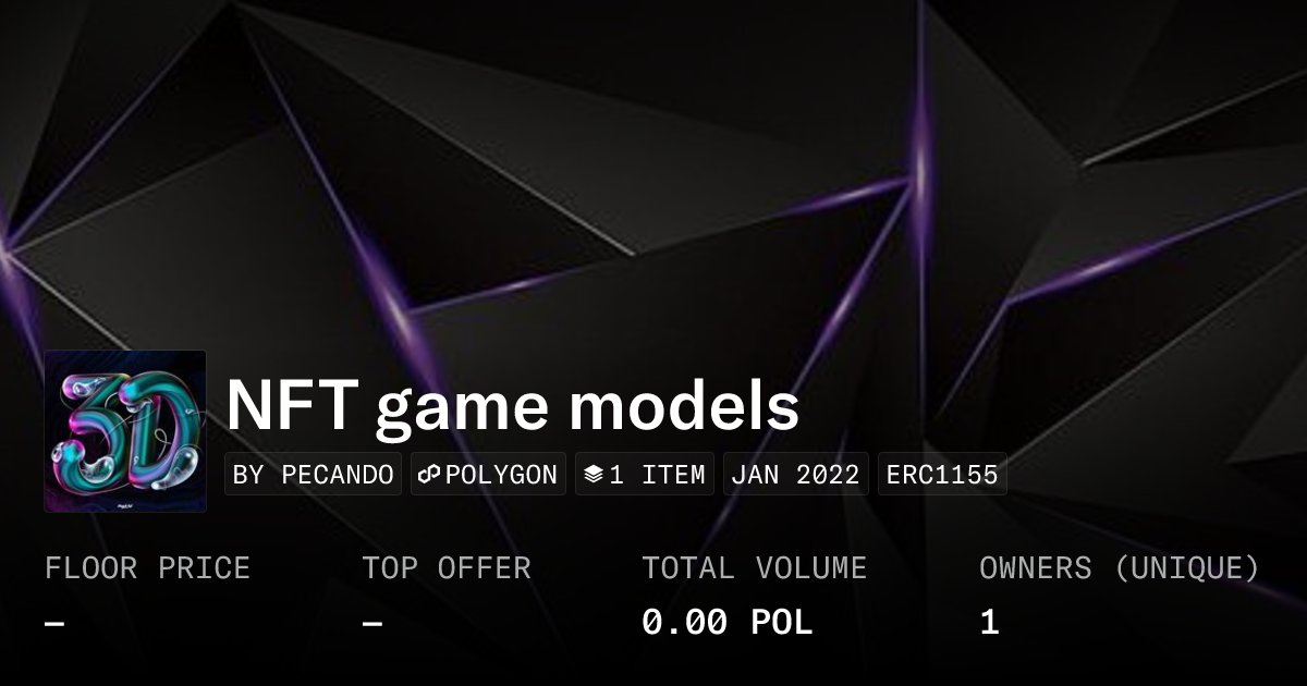 NFT game models - Collection | OpenSea