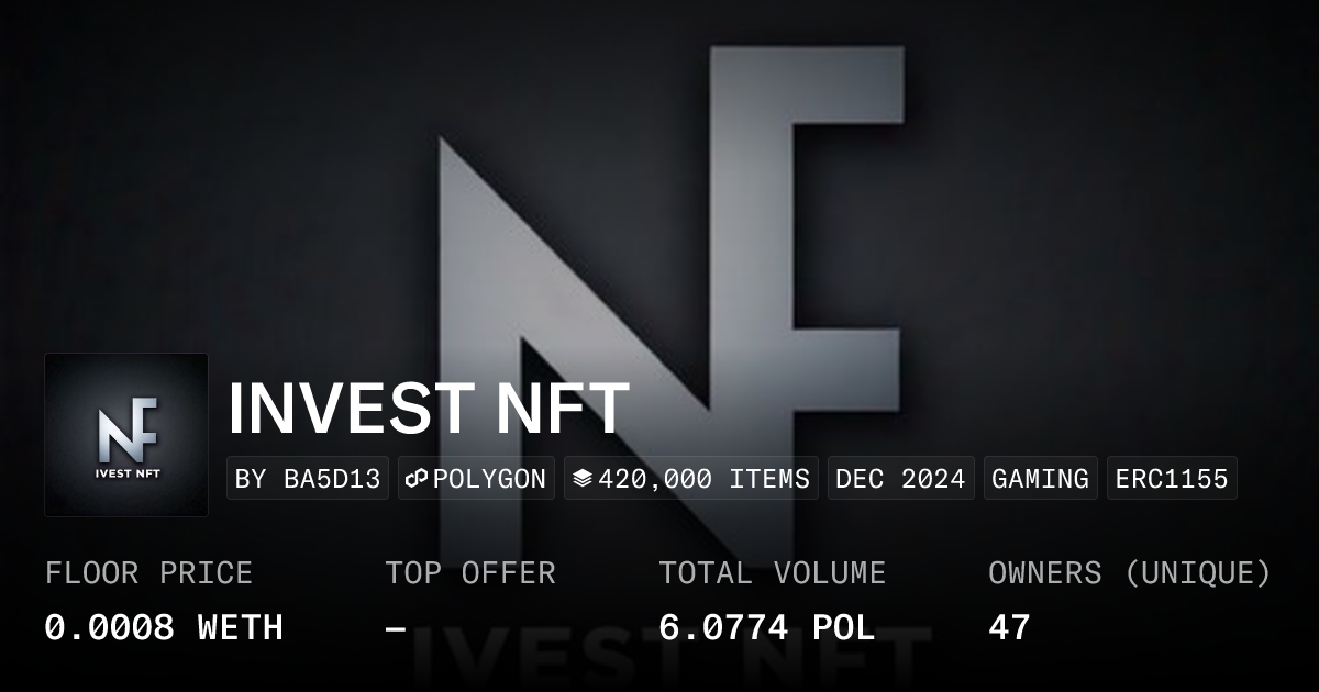 INVEST NFT - Collection | OpenSea