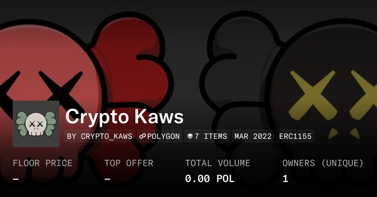 Crypto Kaws - Collection | OpenSea