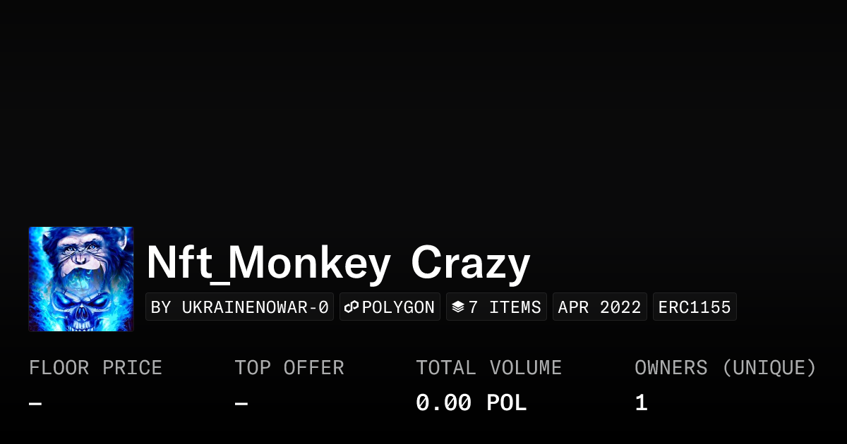 Nft_Monkey Crazy - Collection | OpenSea