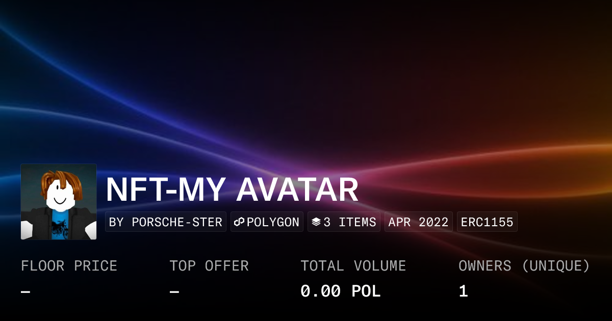 NFT-MY AVATAR - Collection | OpenSea