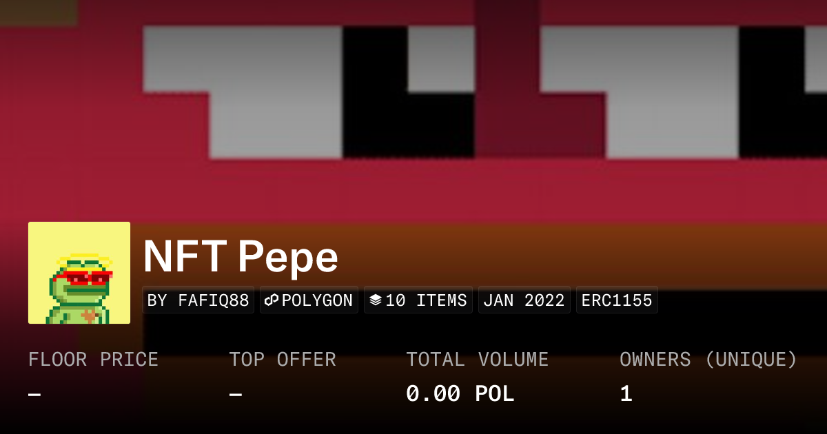 NFT Pepe - Collection | OpenSea