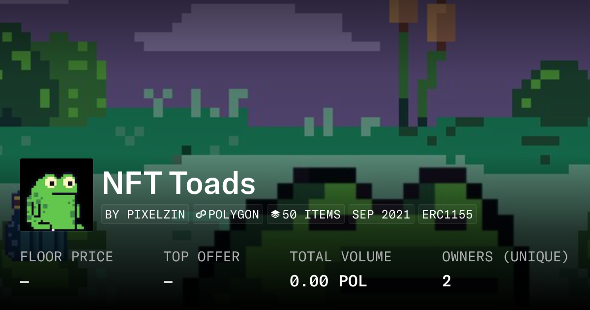 NFT Toads - Collection | OpenSea