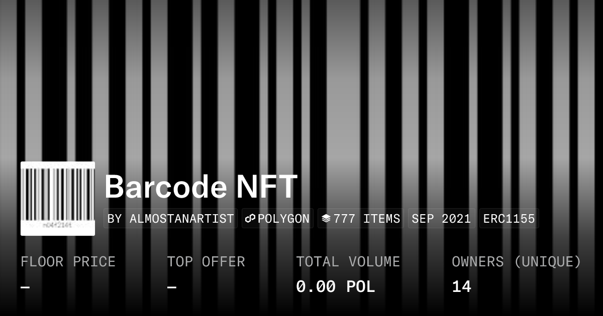Barcode NFT - Collection | OpenSea