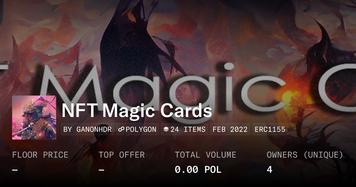 NFT Magic Cards - Collection | OpenSea