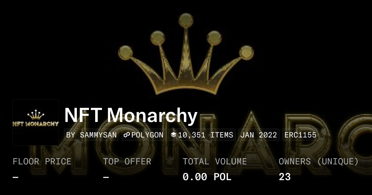 NFT Monarchy - Collection | OpenSea