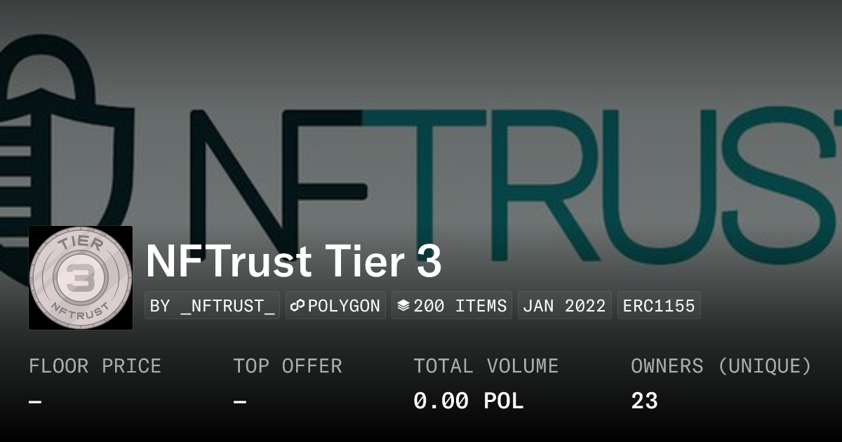 NFTrust Tier 3 - Collection | OpenSea