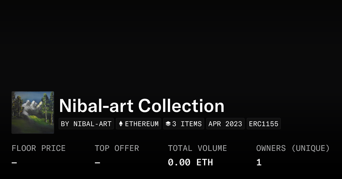Nibal-art Collection - Collection | OpenSea