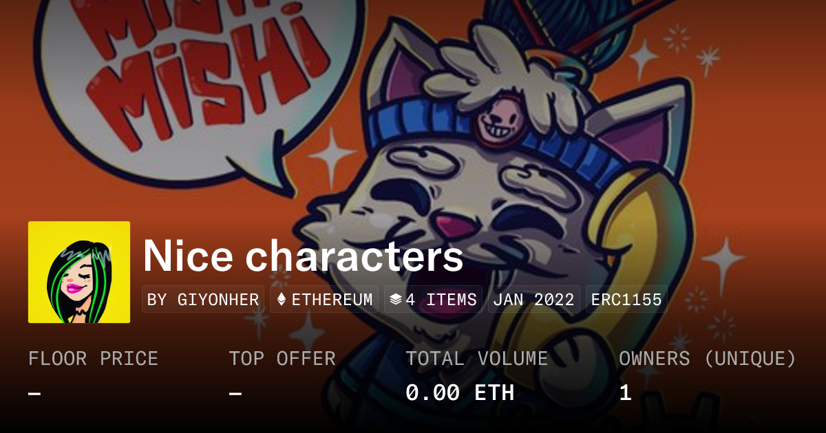 Nice characters - Collection | OpenSea