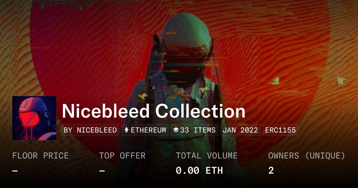 Nicebleed Collection - Collection | OpenSea