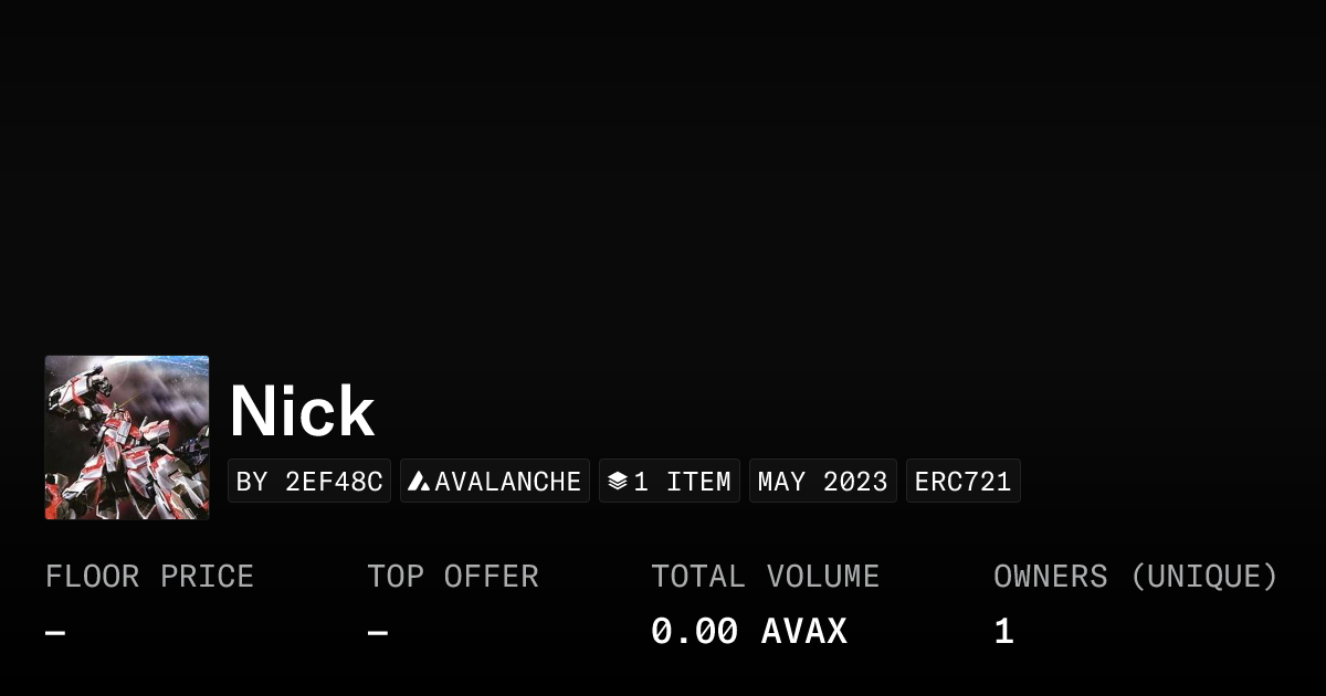 Nick - Collection | OpenSea