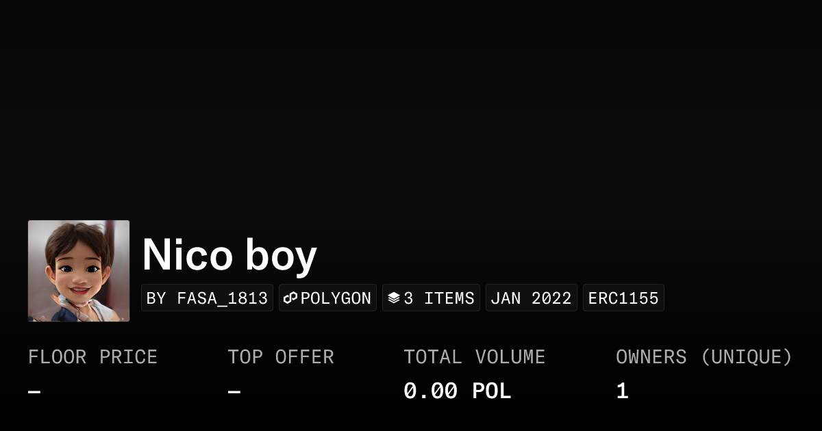 Nico boy - Collection | OpenSea