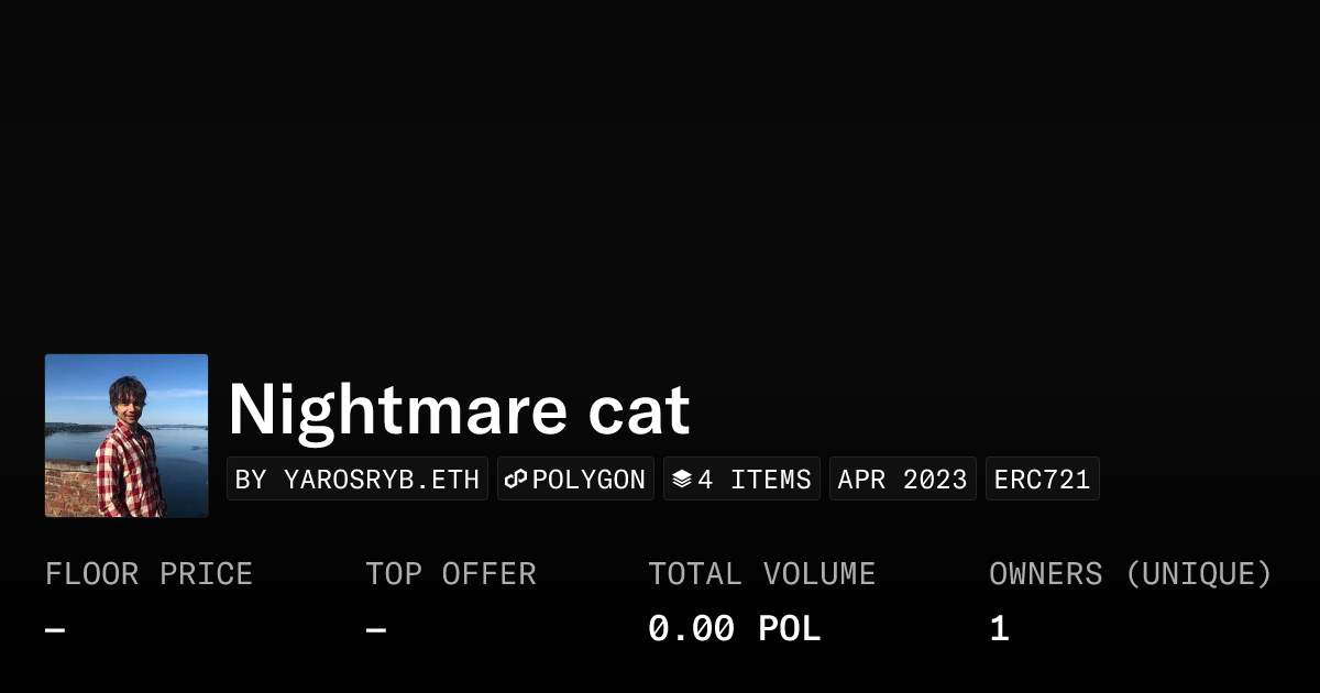 Nightmare cat - Collection | OpenSea